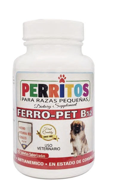 Perritos Ferro-Pet B12, 60 Tabletas | Inversiones Mundo Animal